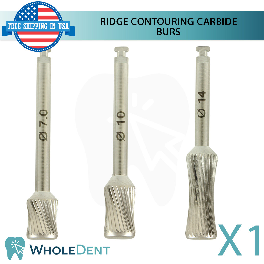 Ridge Contouring Hourglass Burs Carbide Contour Bur Dental Handpiece ...