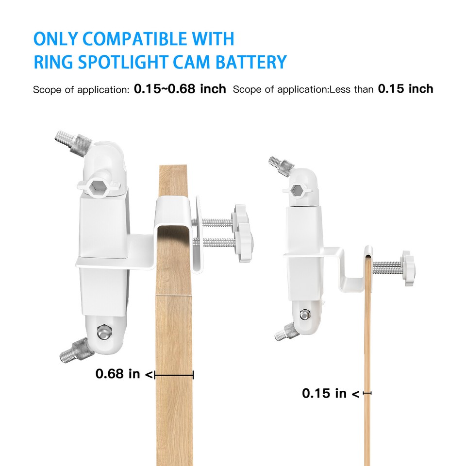 2 in 1 Gutter Mount for Ring Stick Up/Ring Spotlight Cam and Ring Solar ...