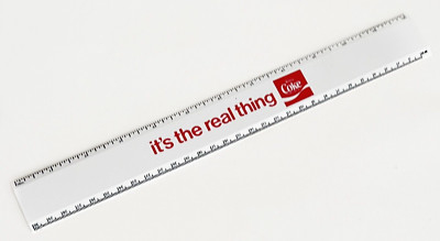 Vintage Coca-Cola 12" Plastic Ruler It's the real thing Coke | eBay