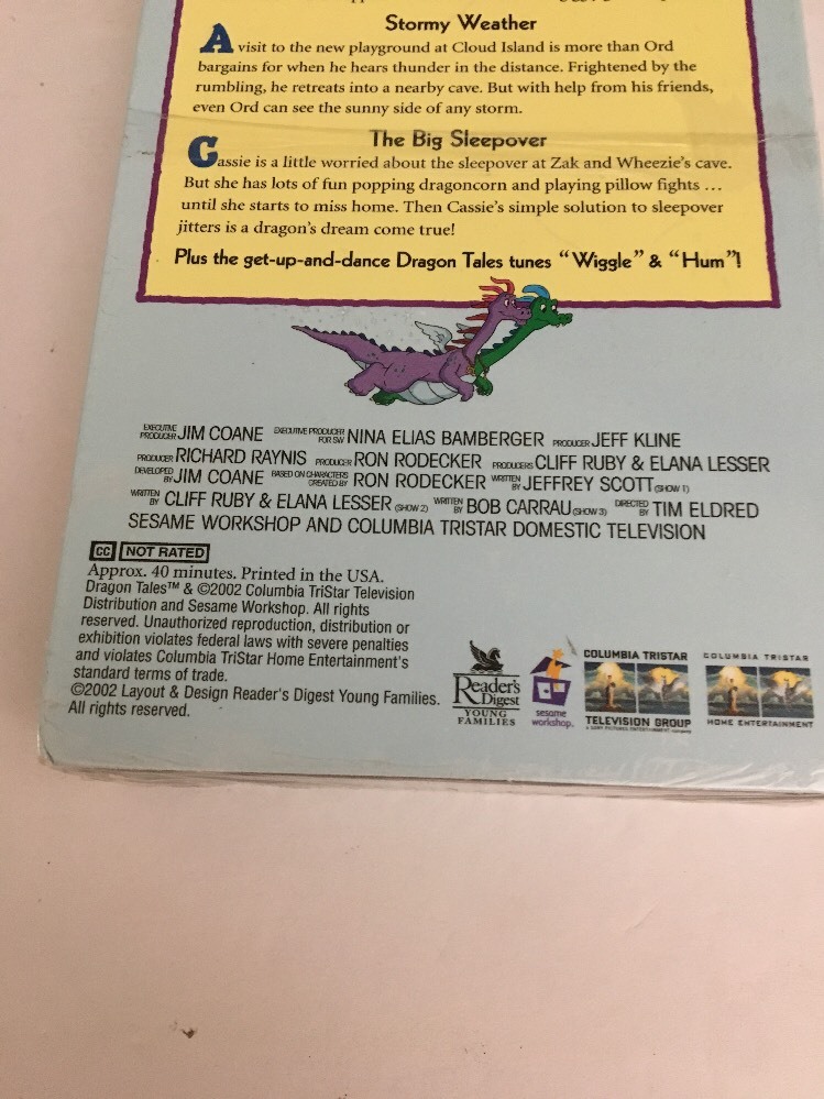 New Dragon Tales Dragons Can Be Brave Readers Digest(VHS2002)NEW ...