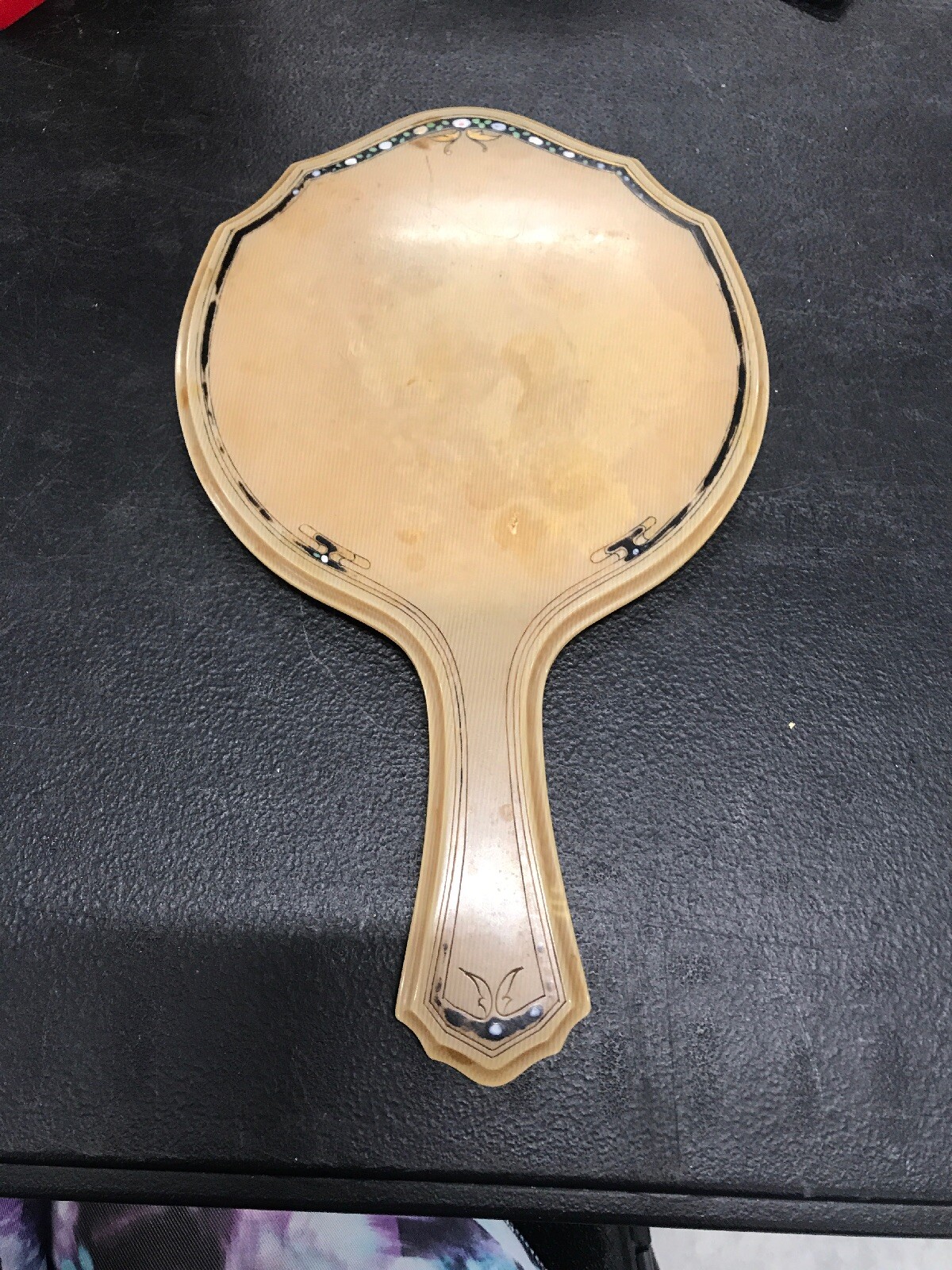 Ivory Lyralin Dubarry Vintage Paddle Mirror | eBay