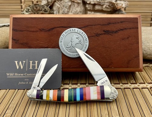 Case XX Wild Horse Custom PATCHWORK Gemstone AAA+++ Seahorse Whittler ...