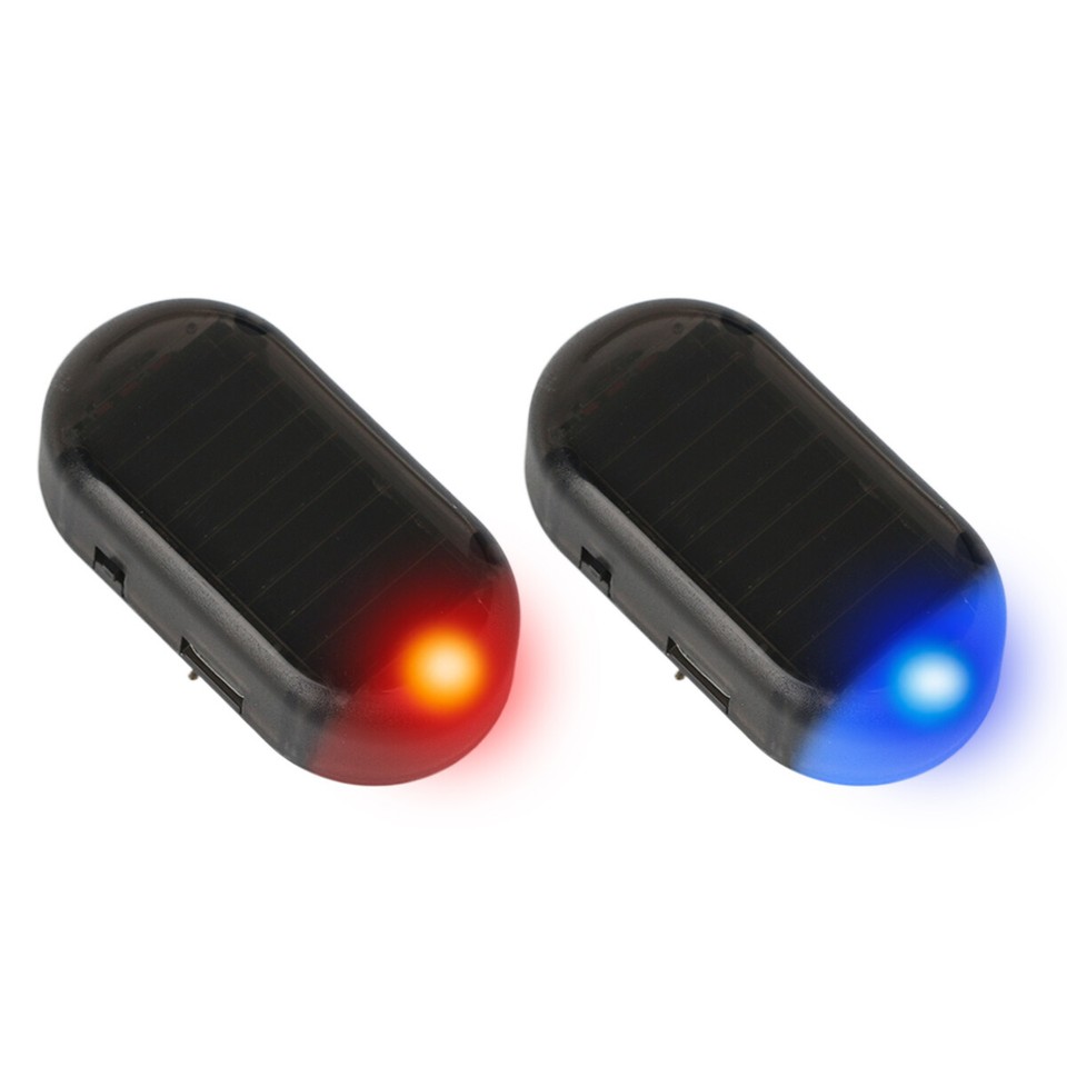 Solar Power Car LED Fake Dummy Alarm Warning Security Anti Theft ...