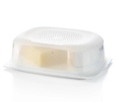 Tupperware Square Cheesmart Container Cheese & Deli Food White Brand ...