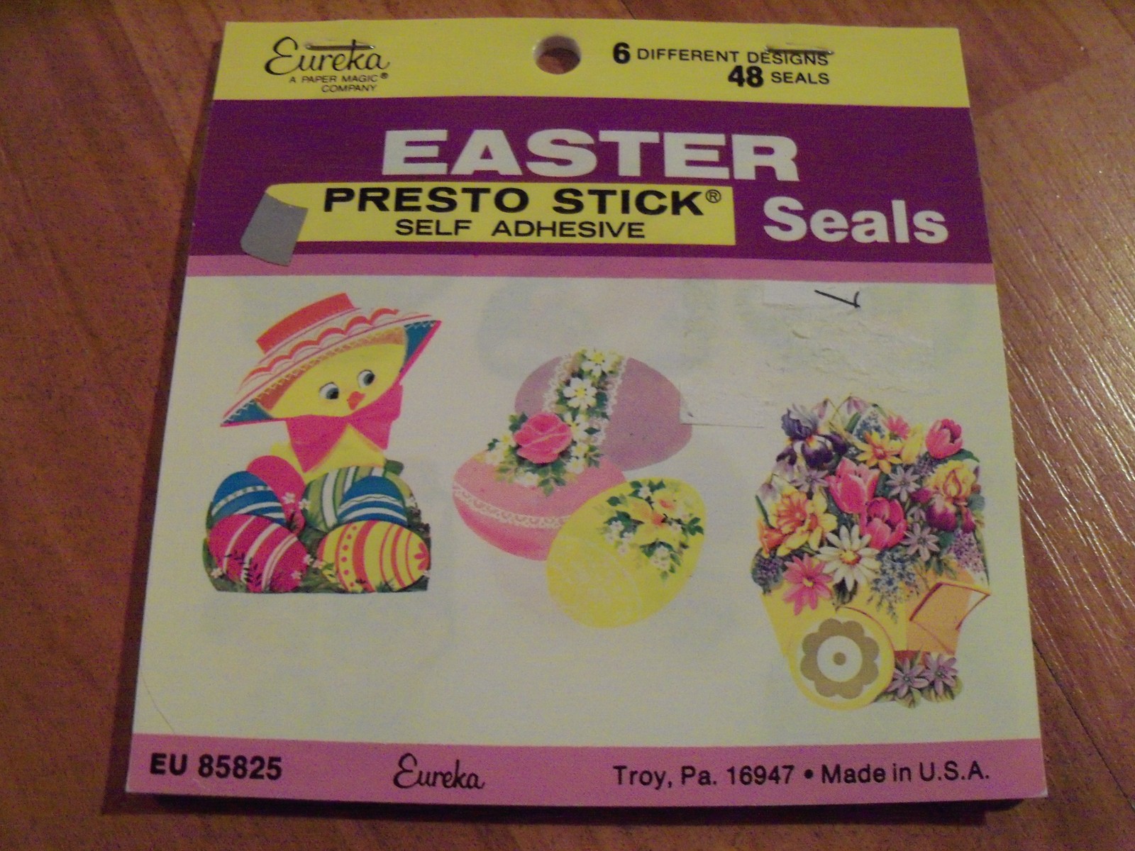 Eureka Stickers Vintage Presto Stick Self Adhesive ONE Pack 6 Designs ...