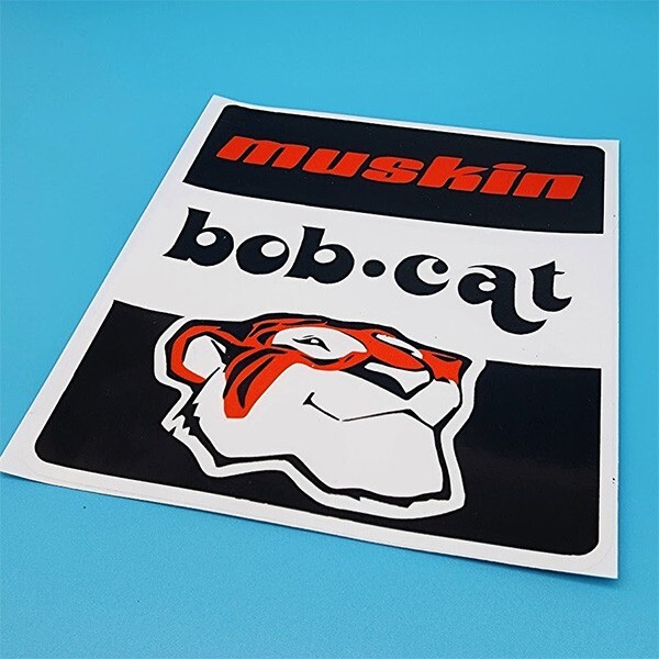 Muskin BOB CAT Mini Bike Handlebar DECAL | Vinyl Minibike STICKER ...