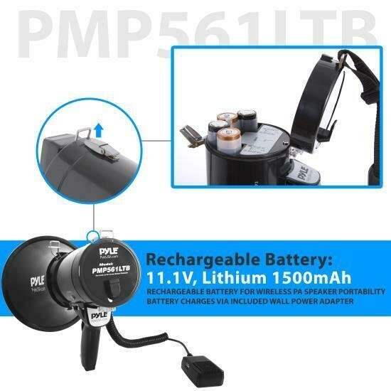 Pyle PMP561LTB 50W Megaphone Speaker with LED Lights for sale online | eBay
