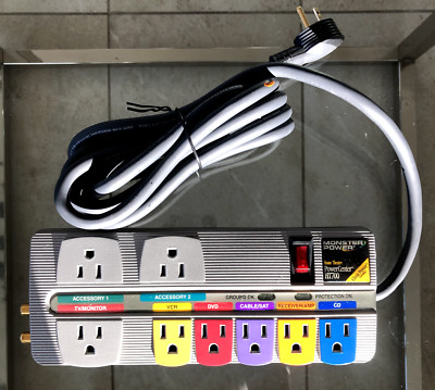 Monster Power HT700 Home Theatre PowerCenter Surge Protector Outlet | eBay