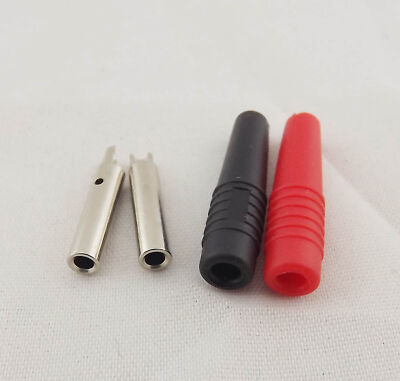 20x Insulated 2mm Banana Female Socket Solder Test Connector Copper ...