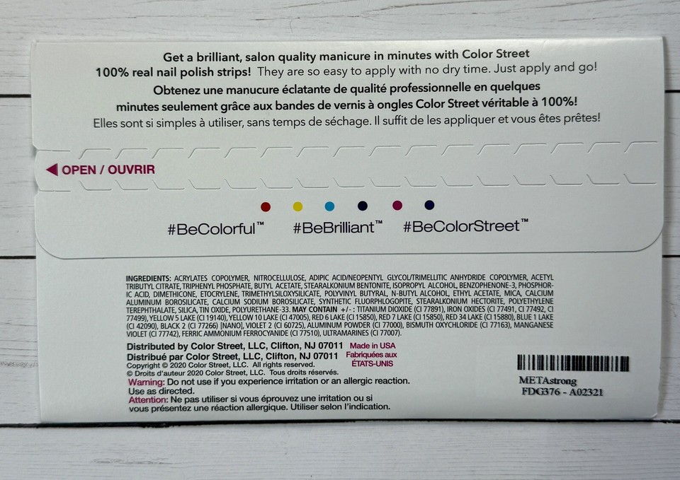 Color Street Nail polish strips METAstrong 2021 Breast Cancer Awareness ...