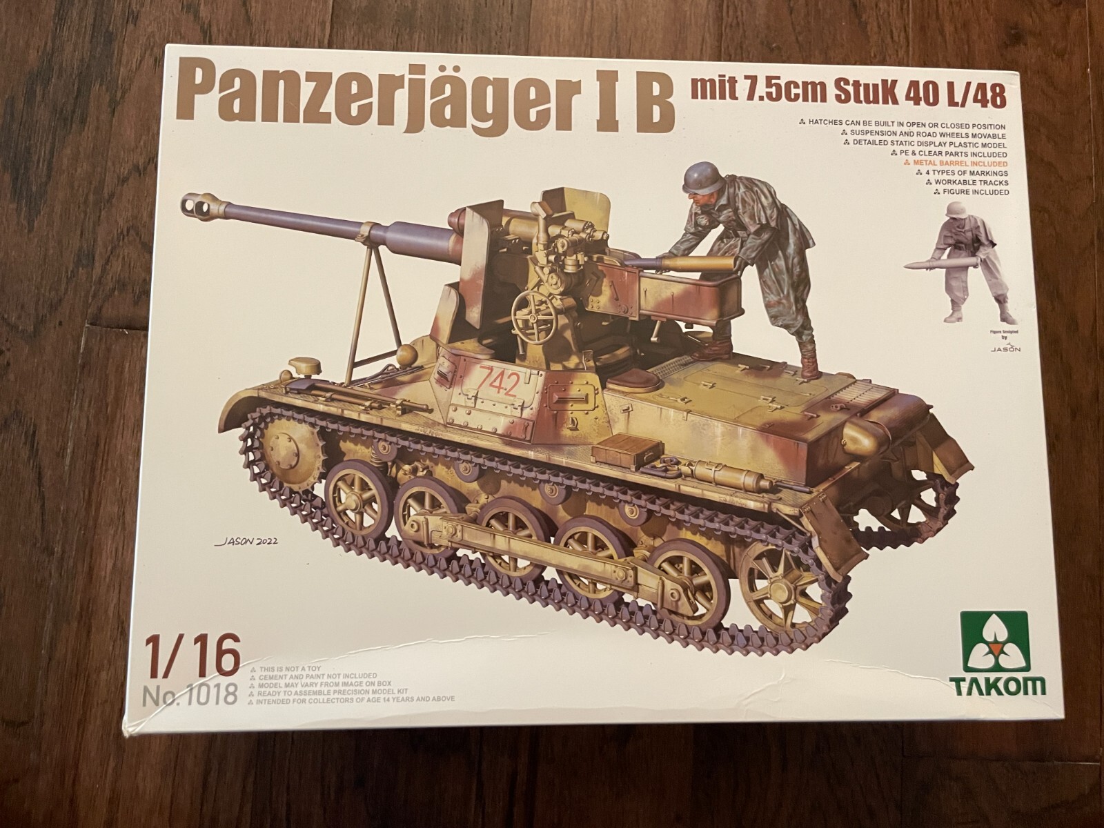 1/16 Panzerjager IB Tank w/7.5cm StuK 40 L/48 Gun SEALED 4897051422358 ...
