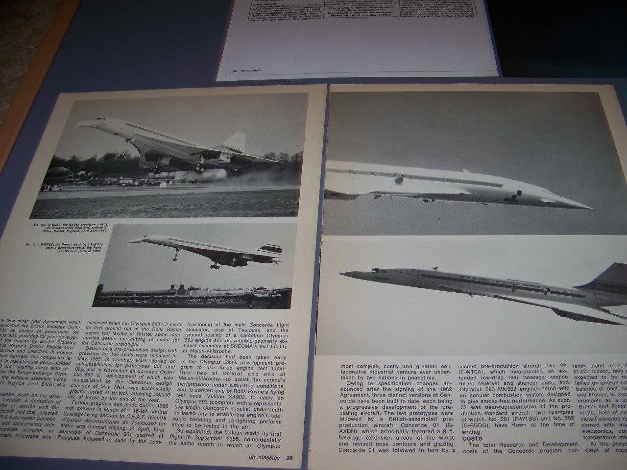 VINTAGE..CONCORDE "CONCORDE" HISTORY..HISTORY/PHOTOS/DETAILS..RARE ...