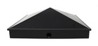 Plastic Pyramid 6x6 Nominal (5-1/2"x5-1/2") Fence Post Cap with Pre ...