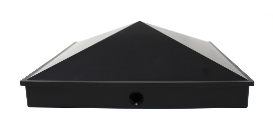 Plastic Pyramid 6x6 Nominal (5-1/2"x5-1/2") Fence Post Cap with Pre ...