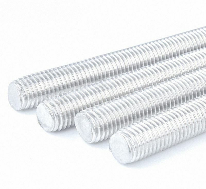 Select M5 M6 M8 M10 M12 Aluminum Alloy Threaded Rod Screw 100mm to ...