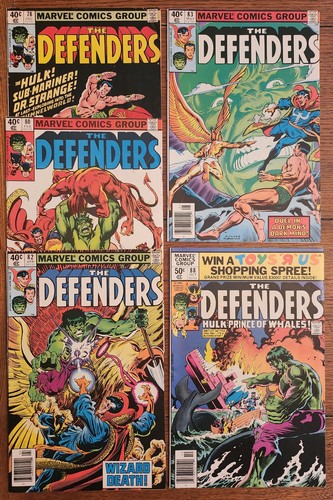 The Defenders #78,80,82,83,88 Lot of 5 Marvel Comics 1979-80 - VG to ...