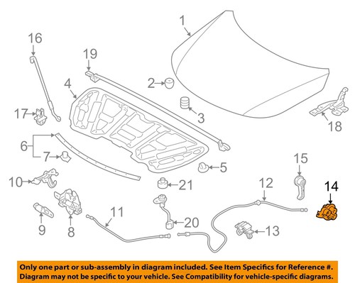 KIA OEM 11-18 Sorento Hood-Handle Base 811802B000 | eBay
