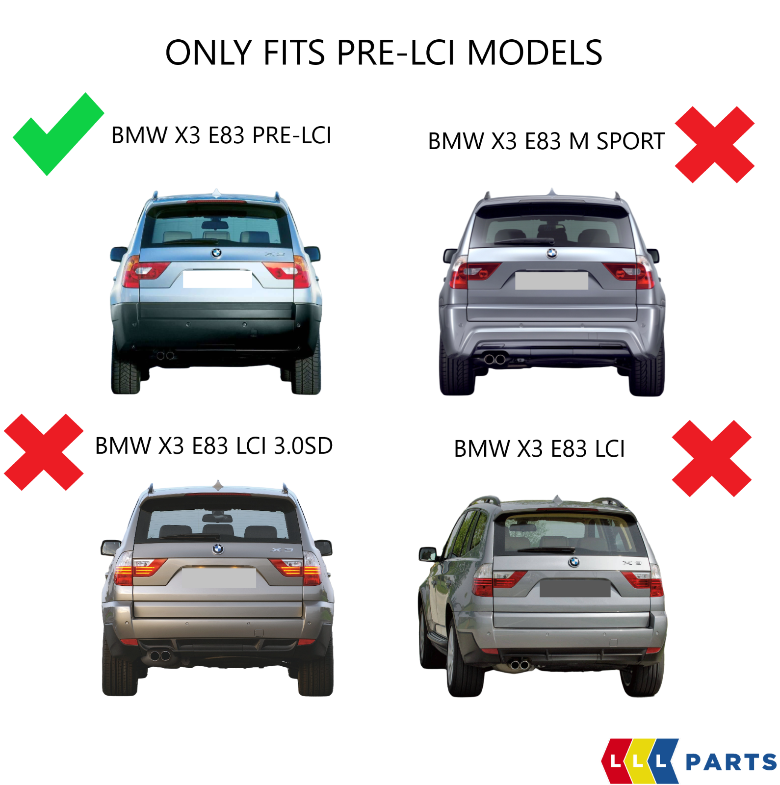 BMW NEW GENUINE X3 E83 TILL 2006 REAR BUMPER TOW BAR HOLE COVER CAP ...