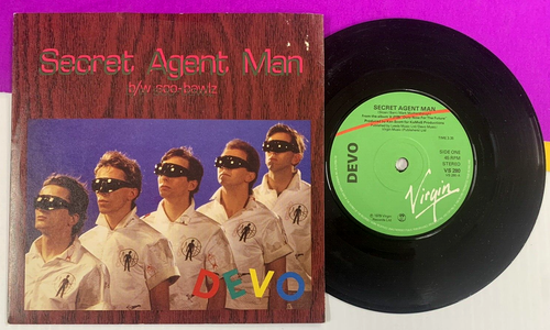 DEVO Secret Agent Man b/w Soo Bawlz 1979 UK 7" 45 VG+/VG++ L@@K!!! ML ...