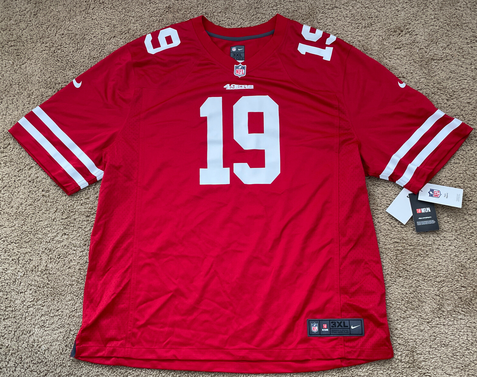 Nike San Francisco 49ers #19 Deebo Samuel Jersey Red Men Sz 3XL | eBay