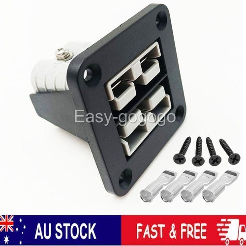 Twin Dual Flush Mount 50 Amp For Anderson plug mounting bracket panel ...