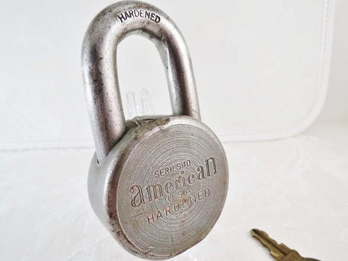 Vintage American Lock Company Series 10 Hardened Padlock With Key | eBay