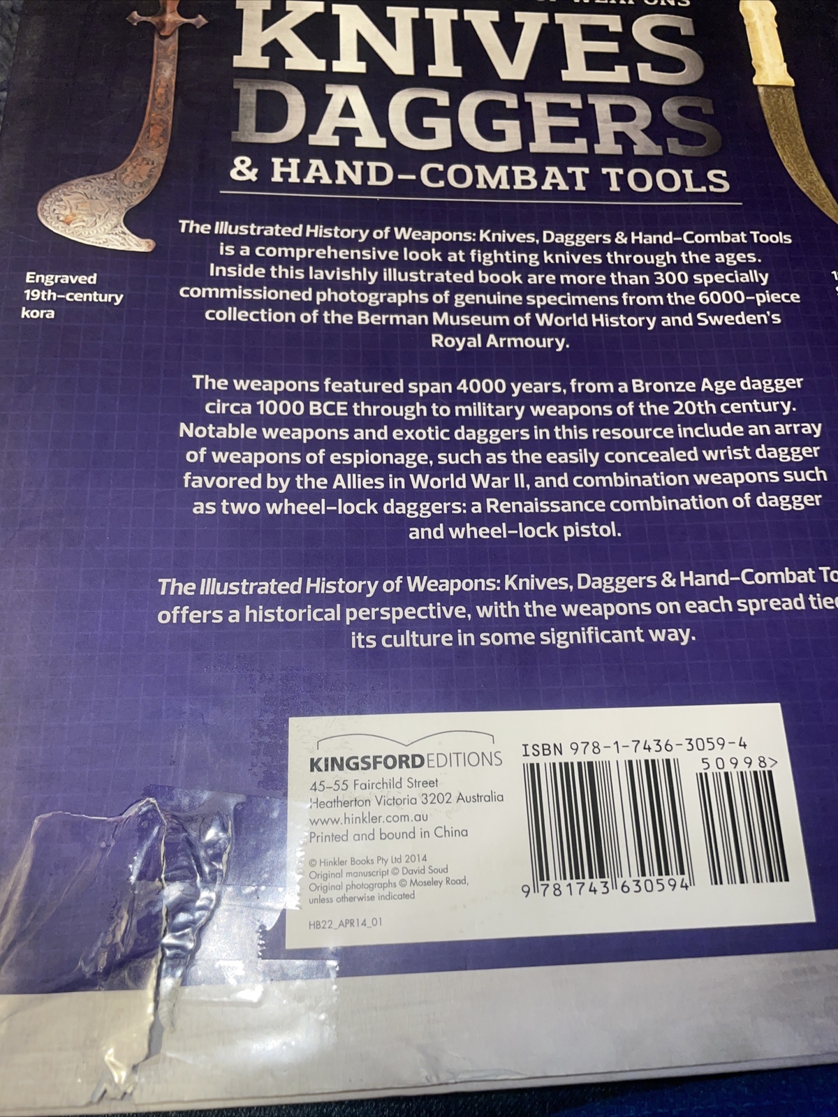 Illustrated History of Weapons Ser.: Knives, Daggers and Hand-Combat ...