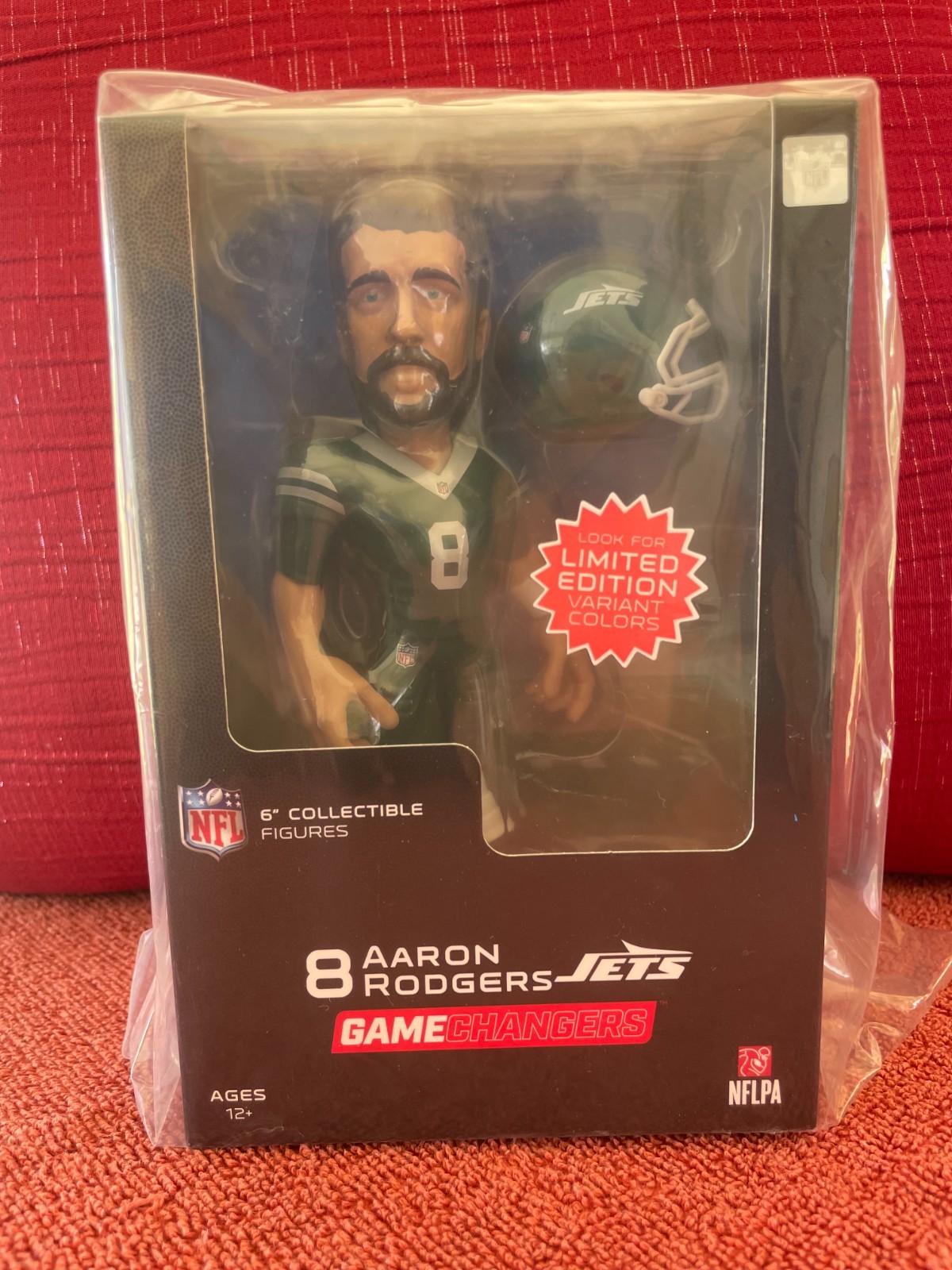 NFL Aaron Rodgers NY Jets Figure #8 Game Changers 6" Excite All Green ...