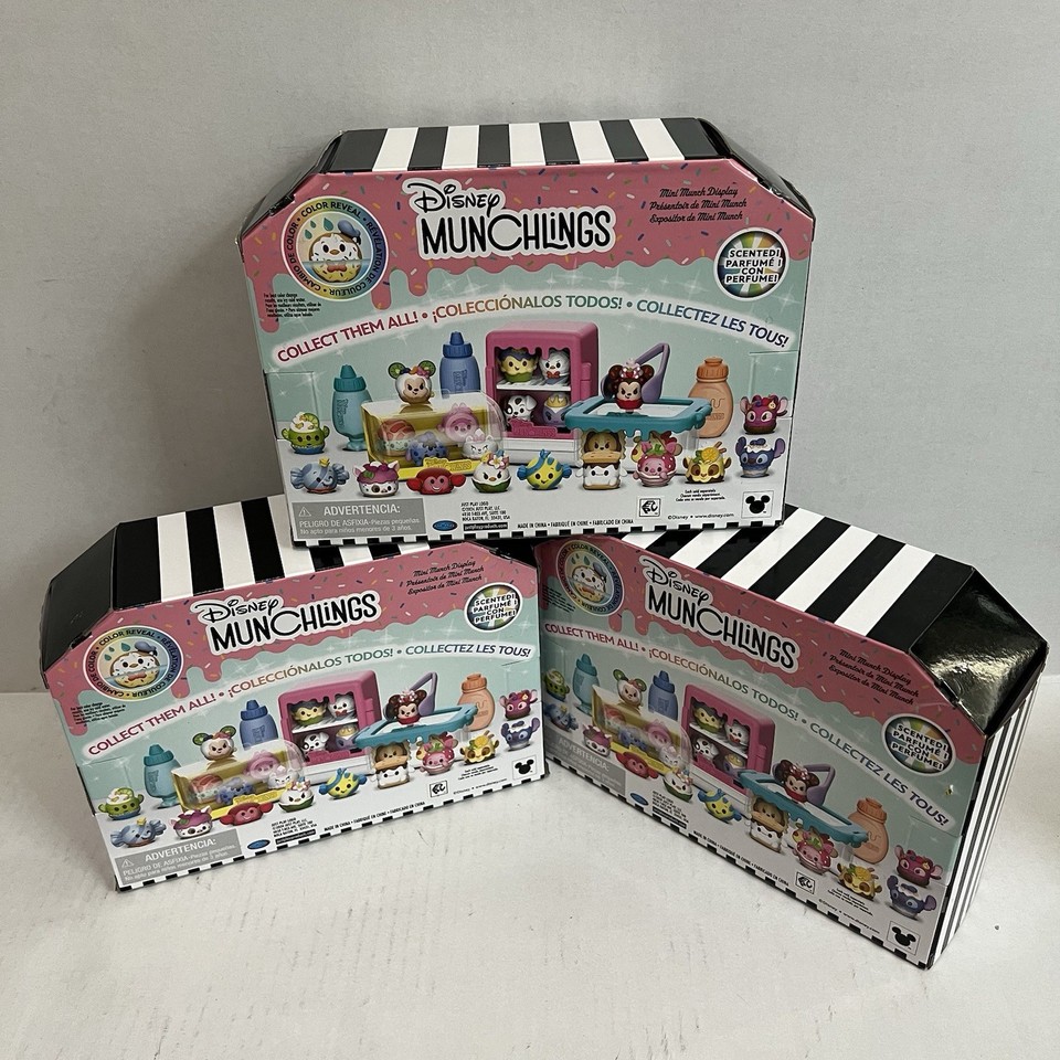 Disney Munchlings Mini Munch Display Playsets 4 Figures In Each Series ...
