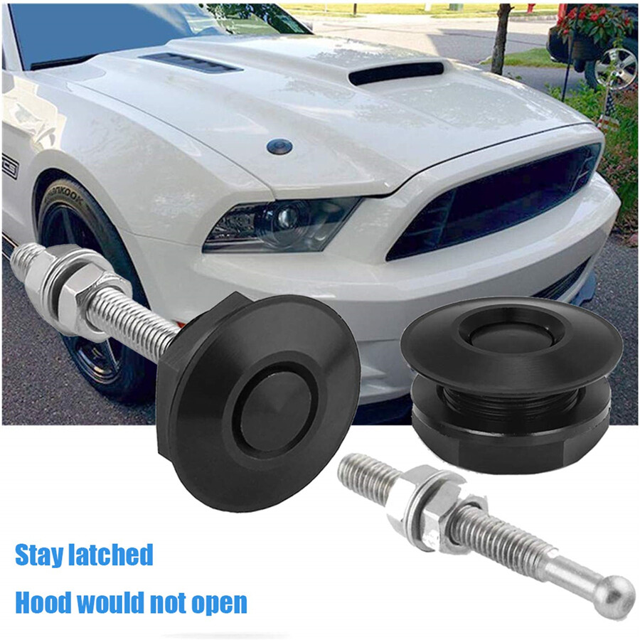 Car Quick Release Push Button Pins Clip Lock Latch Kit Bumper Engine ...