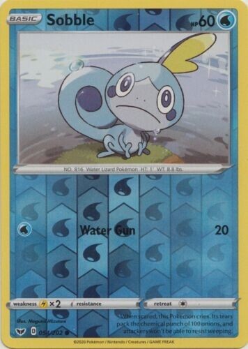 Sobble Reverse Holo Pokemon TCG Card 054/202 | eBay