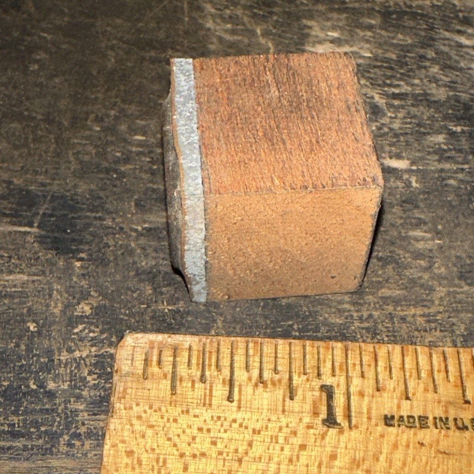 (Print Block) Letters “FMR” Early Copper Face Wood Block! | eBay