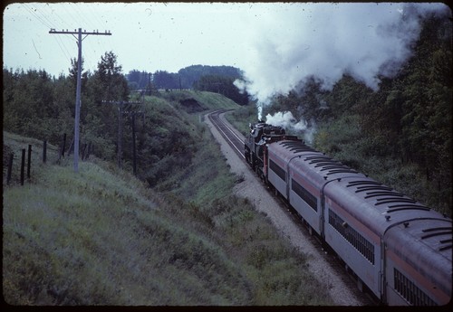 MB9-23 Original Colour Slide Canadian National Steam Locomotive #6060 ...