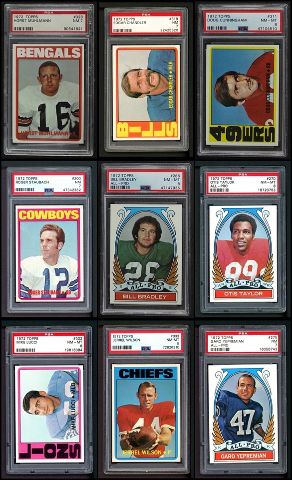 1972 Topps Football Complete Set 7.5 - NM+ 7156361 | eBay