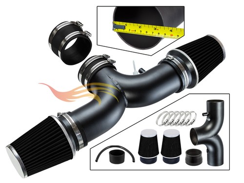 RW BLACK Dual Air Intake System 1994-1996 Impala Roadmaster Fleetwood 4 ...