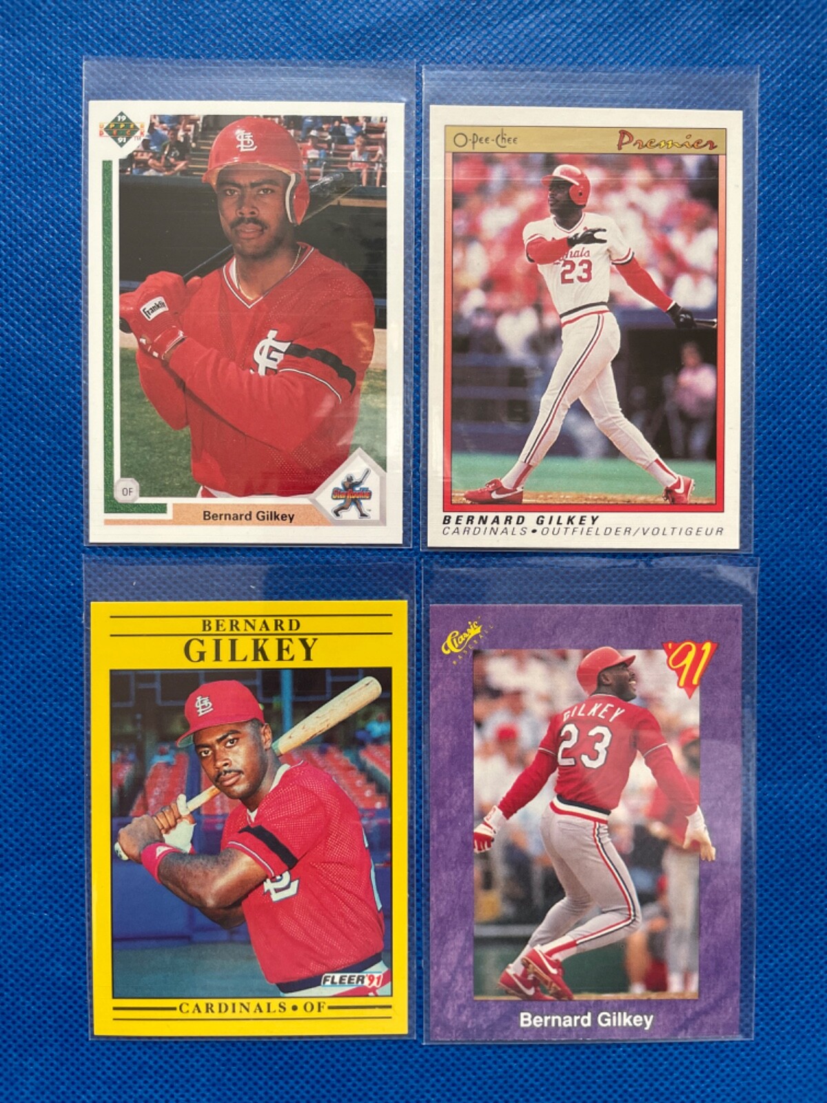 1991 Bernard Gilkey RC MLB Cardinals (4 Card Set) | eBay