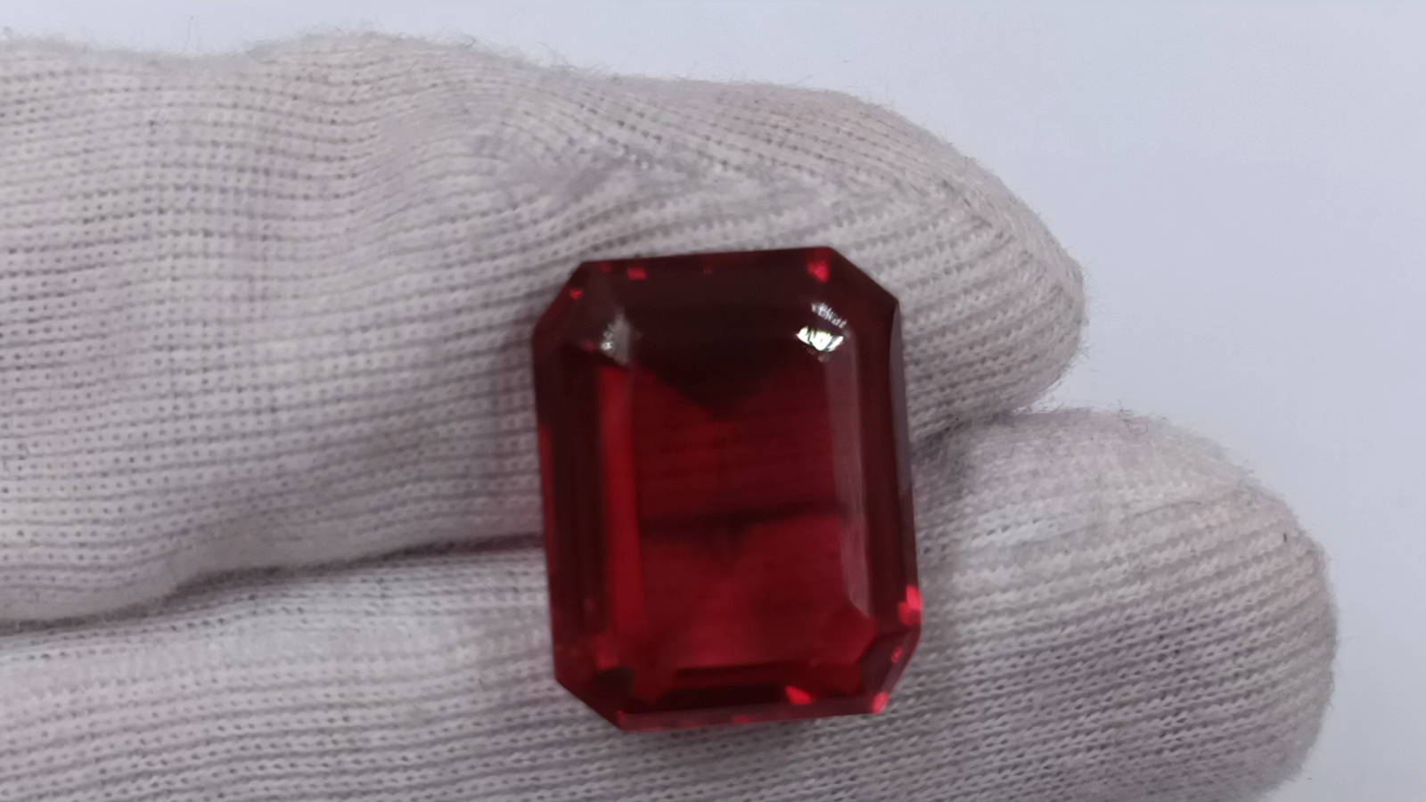 Elegant Natural Red Ruby 23-24 Ct Untreated/Unheated Emerald Cut EGL ...