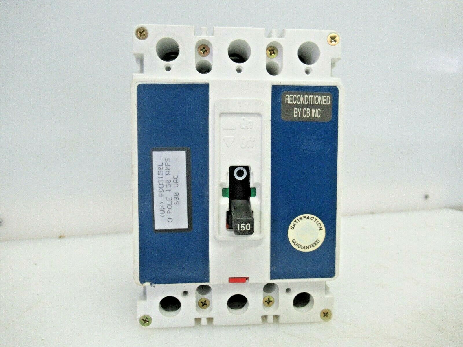 WESTINGHOUSE FDB3150L SER C 150A 3-POLE INDUSTRIAL CIRCUIT BREAKER ...