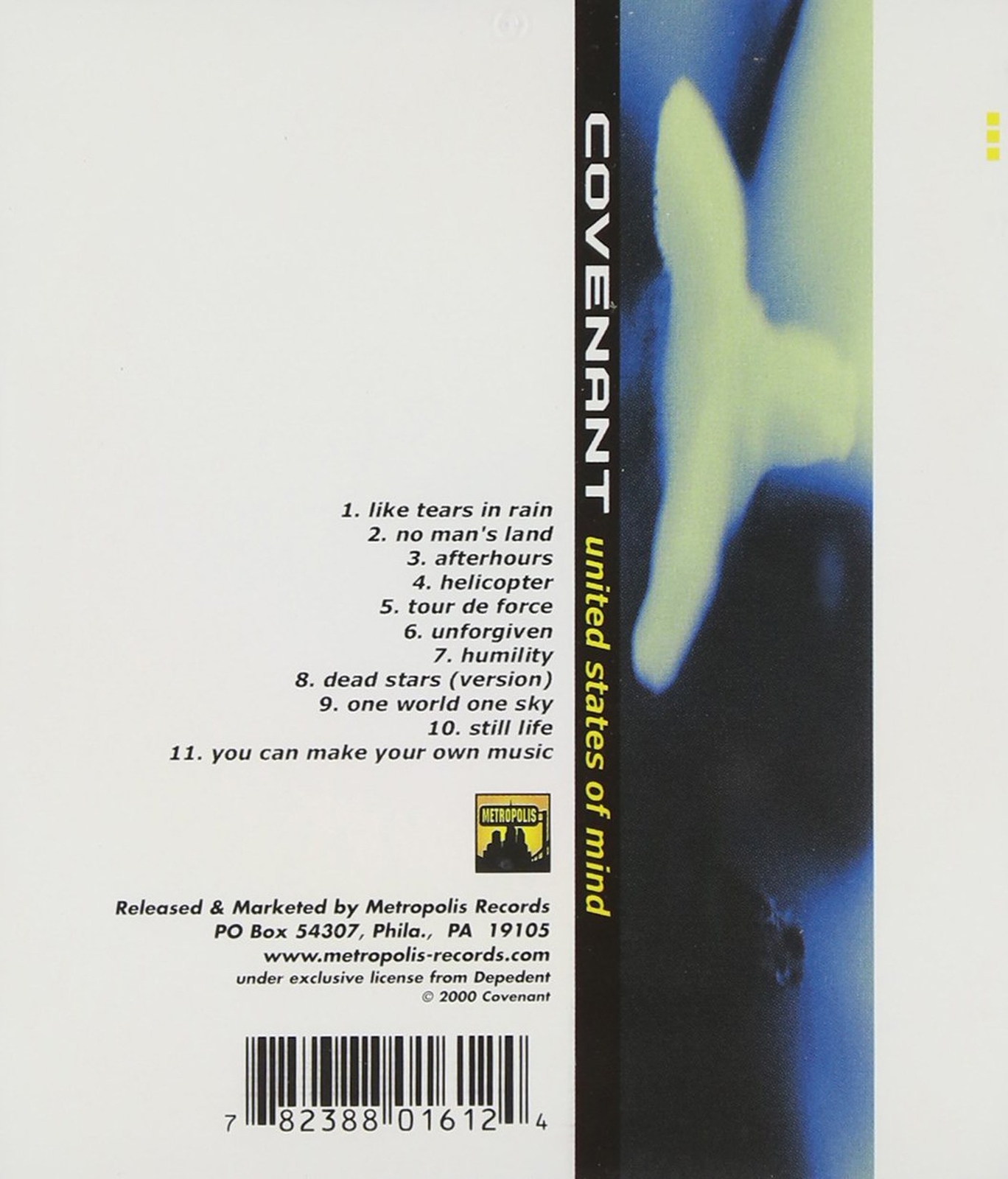 United States of Mind by Covenant (Sweden) (CD, Feb-2000, Metropolis ...