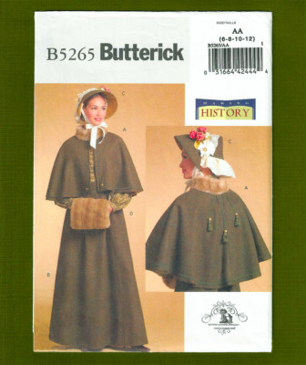 Historical Pilgrim Civil War Costume Sewing Pattern (Sizes 6-12 ...
