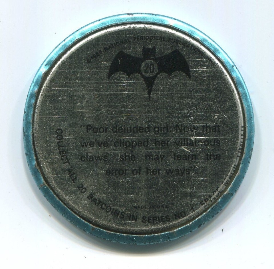Batman - 1966 METAL BATCOIN, #20, Space Magic, CATWOMAN'S VILLAINOUS ...