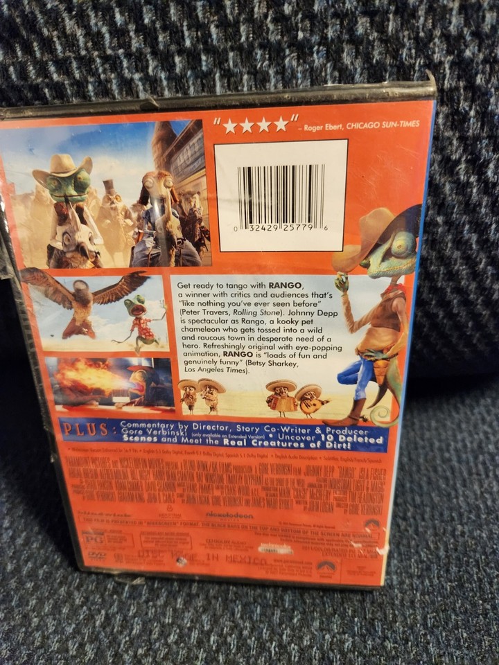 Rango - DVD with Johnny Depp | eBay