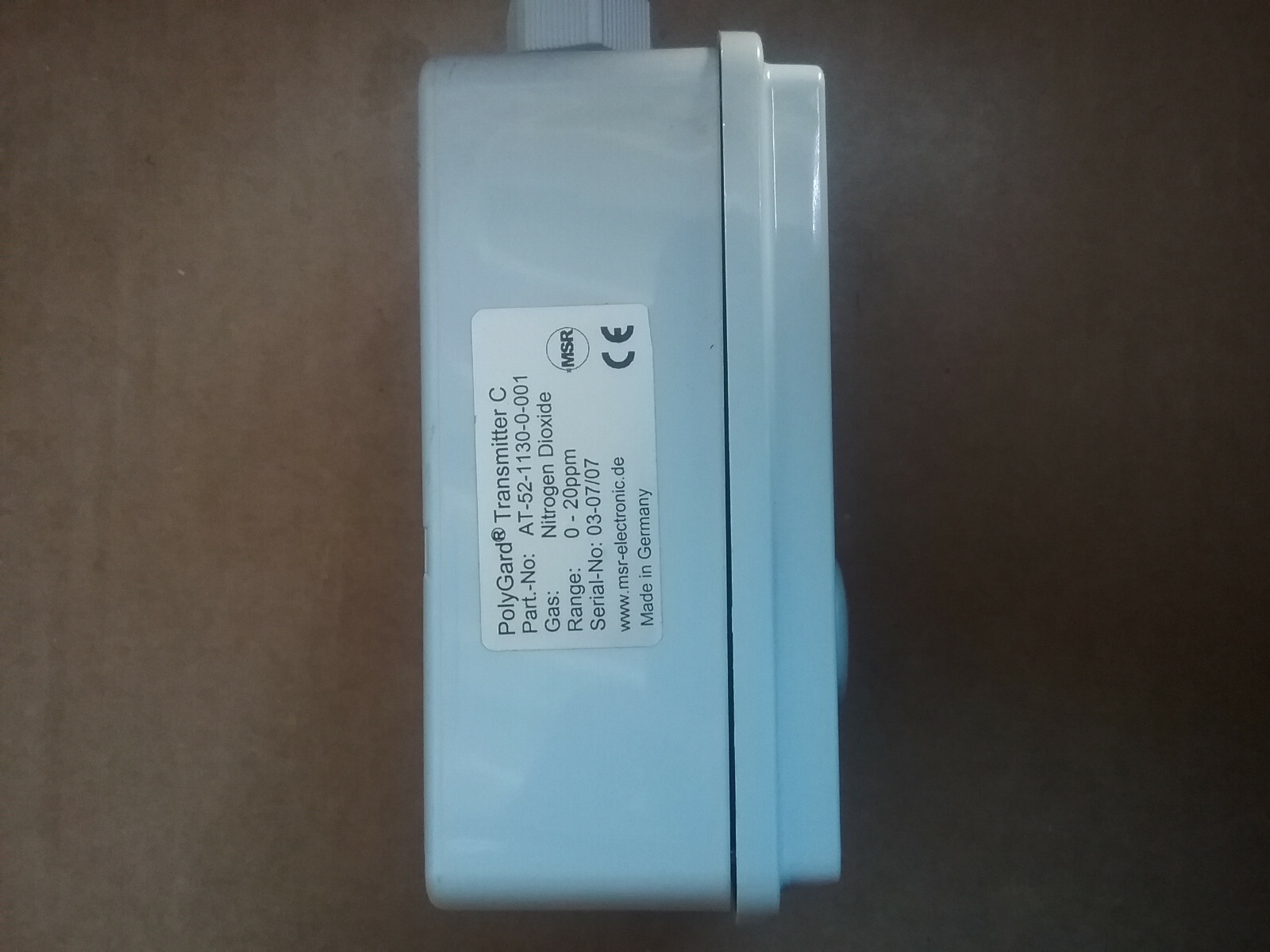 MSR POLYGARD TRANSMITTER C AT-52-1130-0-001 Nitrogen Dioxide Sensor 0 ...