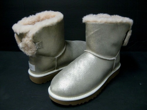 UGG ARIELLE SPARKLE WOMEN ANKLE BOOTS SUEDE PINK GOLD US 7 /UK 5 /EU 38 ...