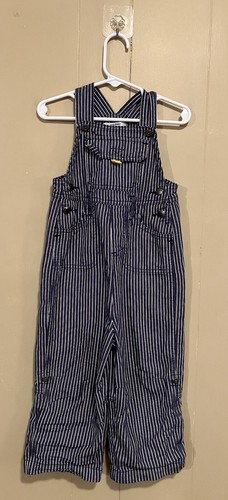 BABY BODEN overalls Railroad engineer blue White stripe 2 -3 Years EUC ...