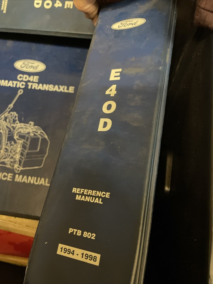 OEM Ford E4OD Transmission Reference Dealer Manual Binder 1994 TO 1998 ...