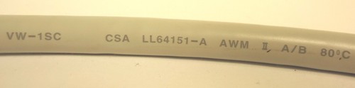 26" Cable AWM E89980-A Style 2464 80°C 300V VW-1SC CSA LL64151-A 22AWG ...