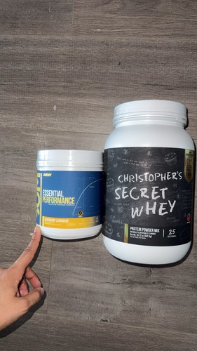 RAW CBUM 100% Whey Protein Isolate Powder and stim free pre workout lot ...