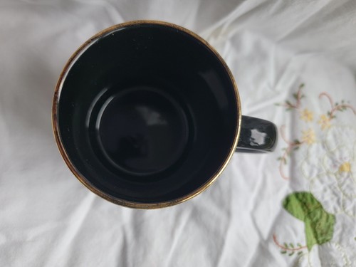 CHEERS Bar Boston Mug Black and Gold Glass 12 oz Handled, Cup ...