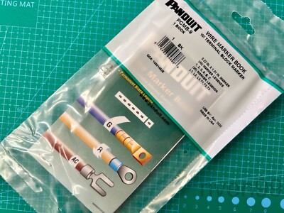 Panduit PCMB-9 Wire Marker Label Book, LEGEND: L1,L2,L3/T1,T2,T3/1,2,3 ...